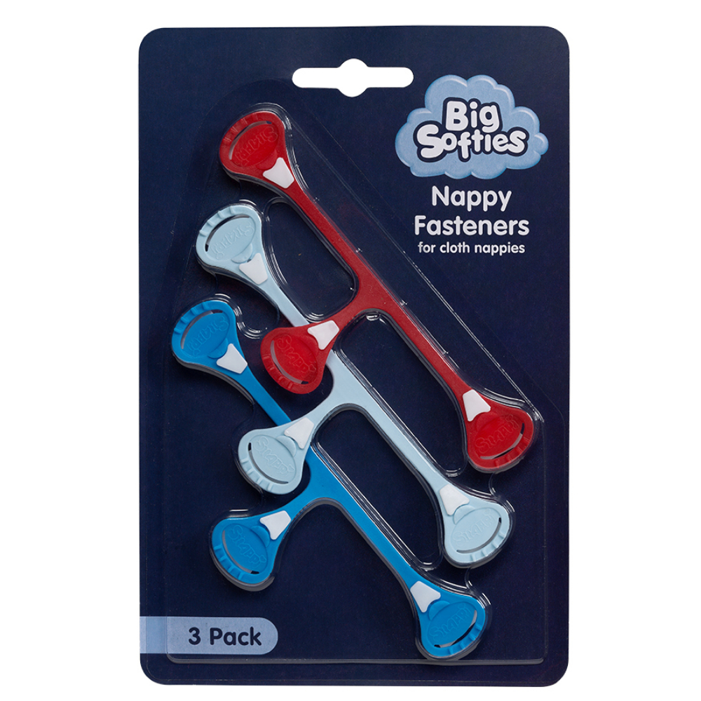 Big Softies 3 Pack Nappy Fasteners - Boy | C Stuart Brands